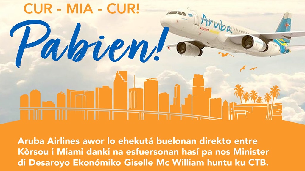 Aruba Airlines now offers direct flights between Curaçao and Miami ...